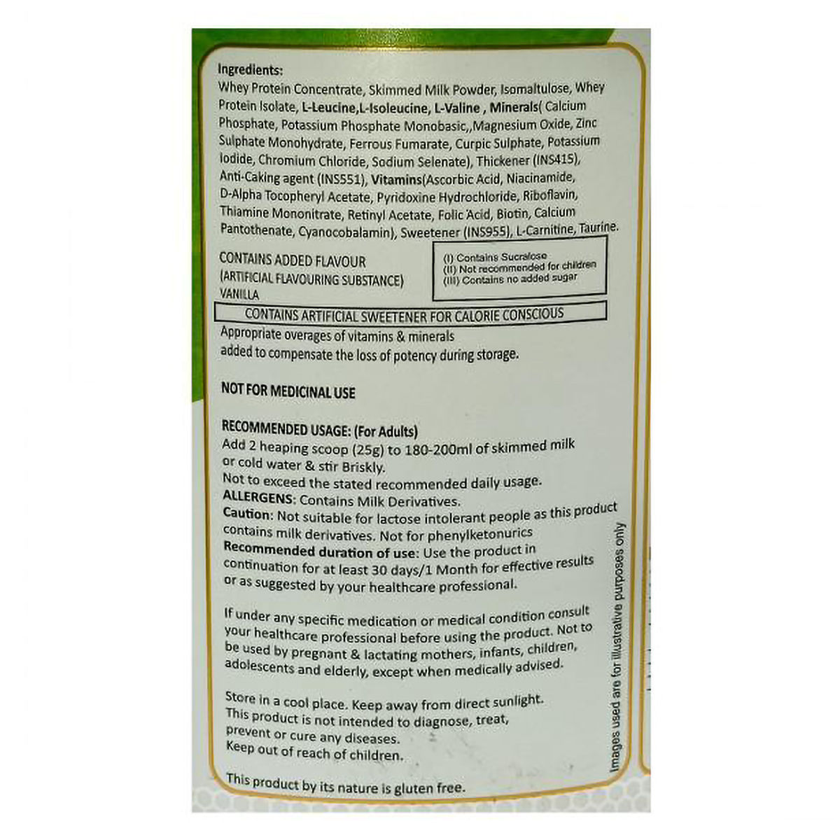 Livsource Sugar Free Vanilla Flavour Powder 450 gm Price, Uses, Side ...