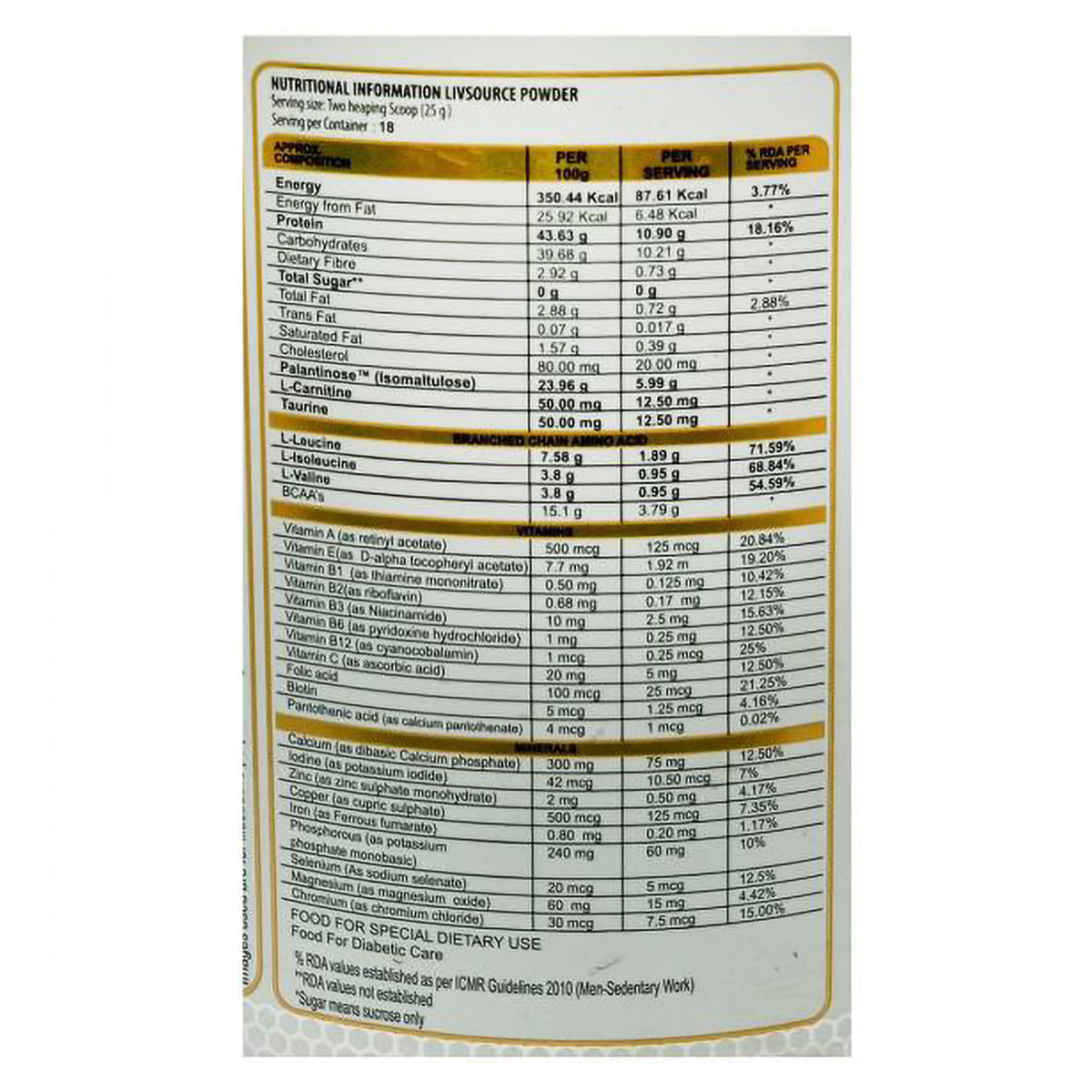 Livsource Sugar Free Vanilla Flavour Powder 450 gm Price, Uses, Side ...