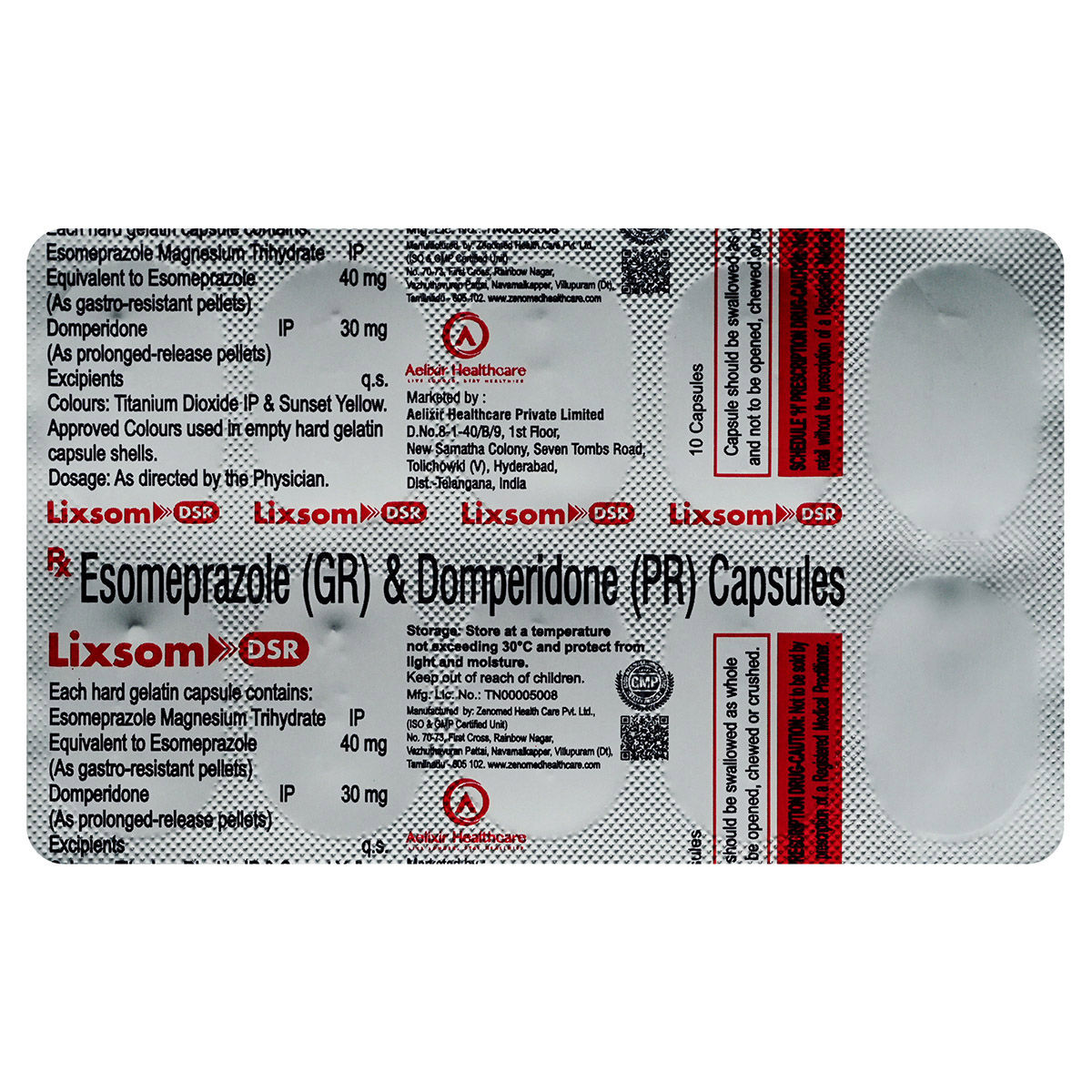 Lixsom DSR Capsule 10's | Uses, Side Effects, Price | Apollo Pharmacy