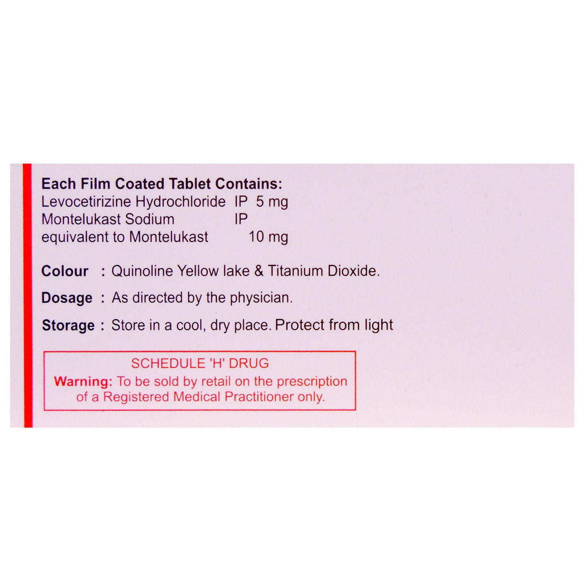 L Montus Tablet | Uses, Side Effects, Price | Apollo Pharmacy