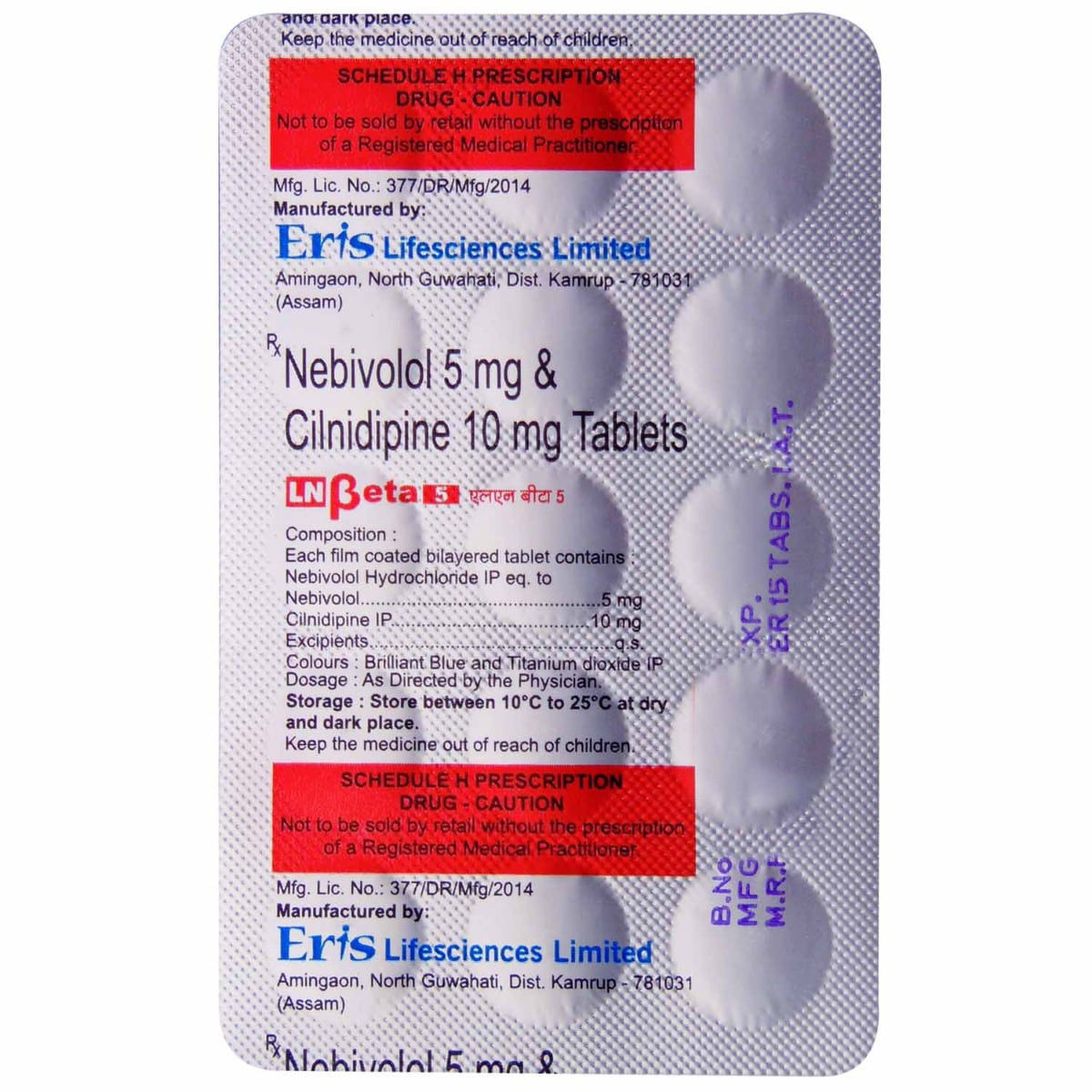 LN Beta 5 Tablet 15's Price, Uses, Side Effects, Composition - Apollo ...