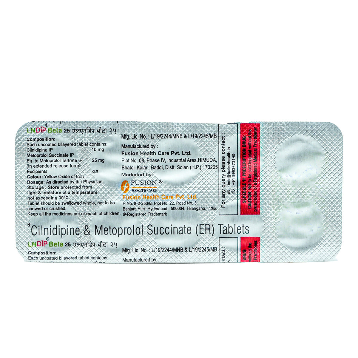 Lndip Beta 25 Tablet | Uses, Side Effects, Price | Apollo Pharmacy