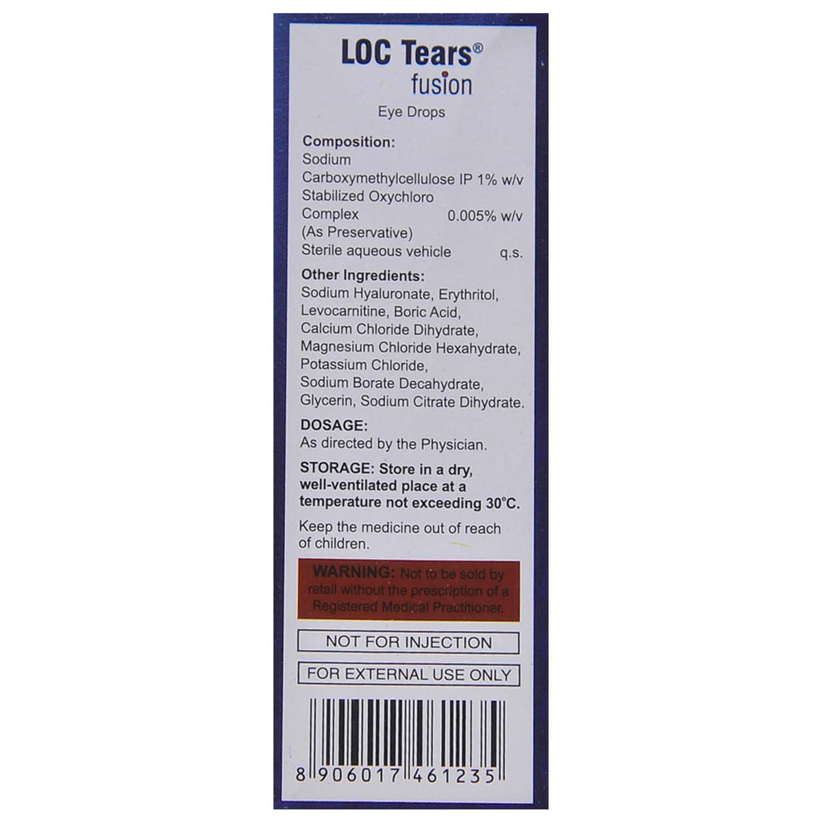 Loc Tears Fusion Eye Drops | Uses, Side Effects, Price | Apollo Pharmacy