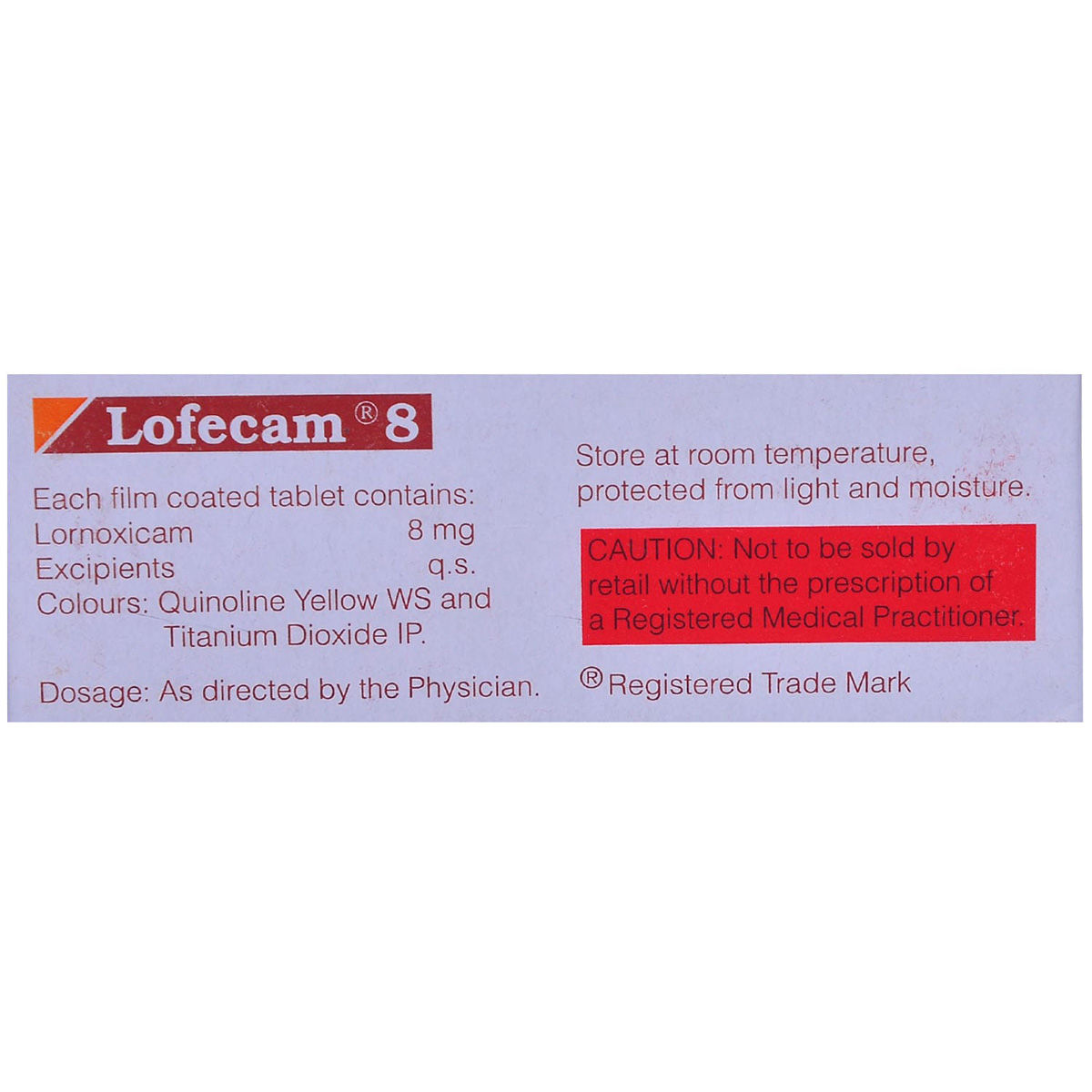Lofecam 8 Tablet 10's Price, Uses, Side Effects, Composition - Apollo ...