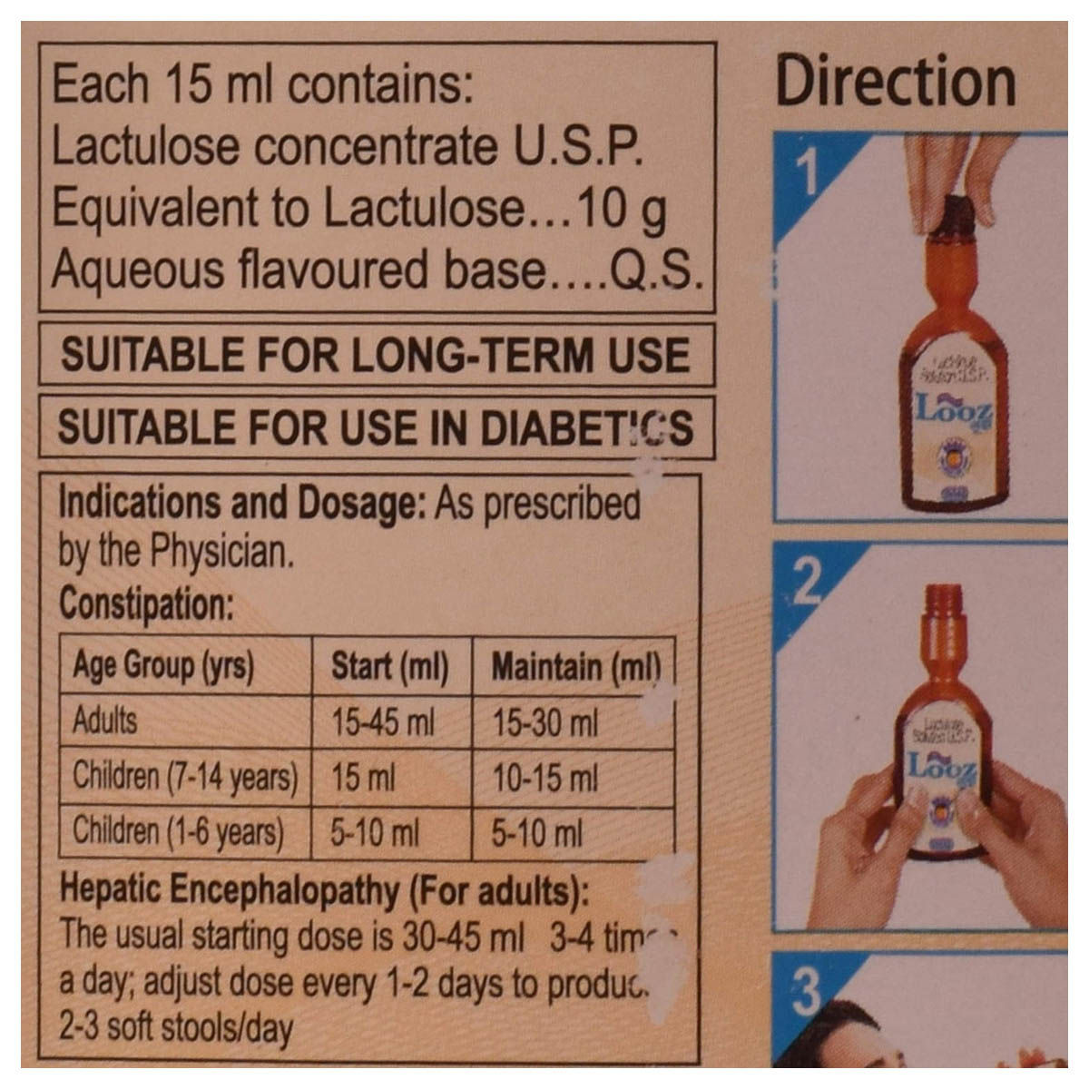 Looz Oral Solution | Uses, Side Effects, Price | Apollo Pharmacy