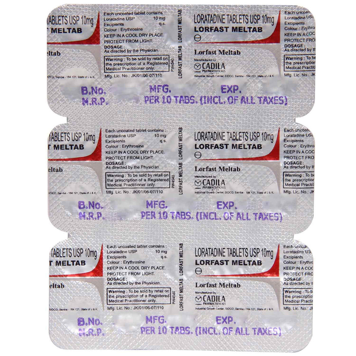 Lorfast Meltab Tablet | Uses, Side Effects, Price | Apollo Pharmacy