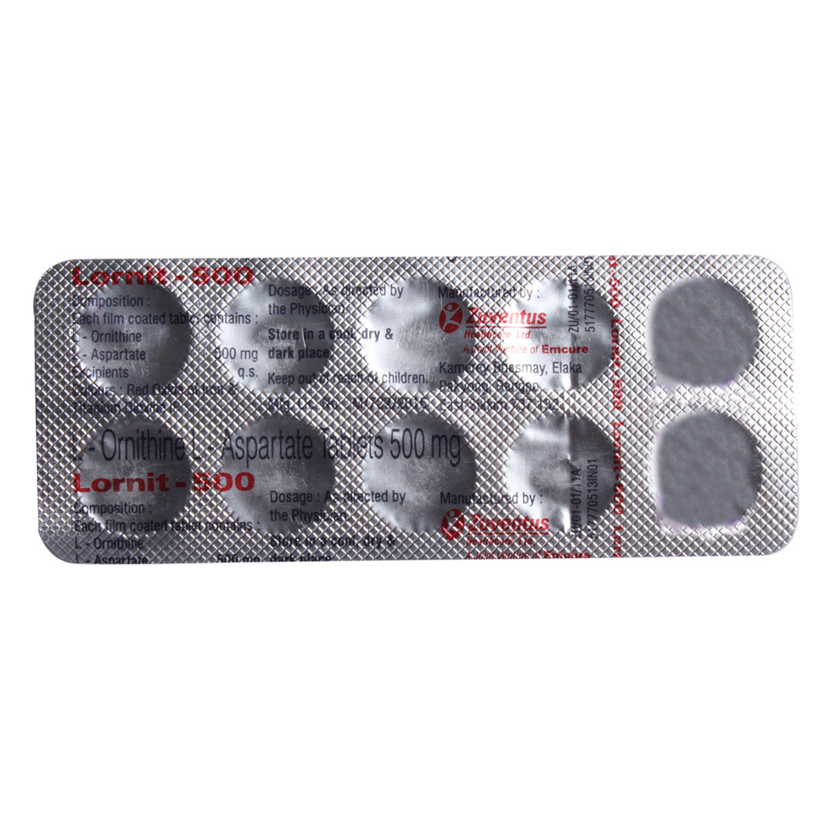 LORNIT 500MG FC TABLET Price, Uses, Side Effects, Composition - Apollo ...