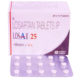 Losar-25 Tablet | Uses, Side Effects, Price | Apollo Pharmacy