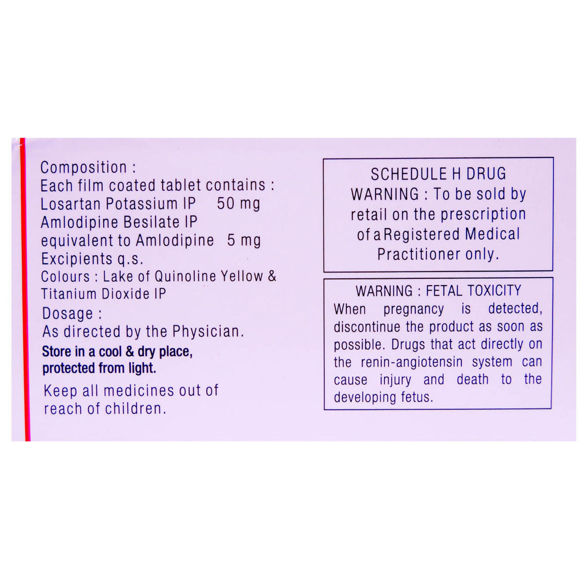 Losar-A Tablet 15's Price, Uses, Side Effects, Composition - Apollo ...