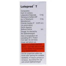 Lotepred T Eye Drops 5 ml | Uses, Side Effects, Price | Apollo Pharmacy