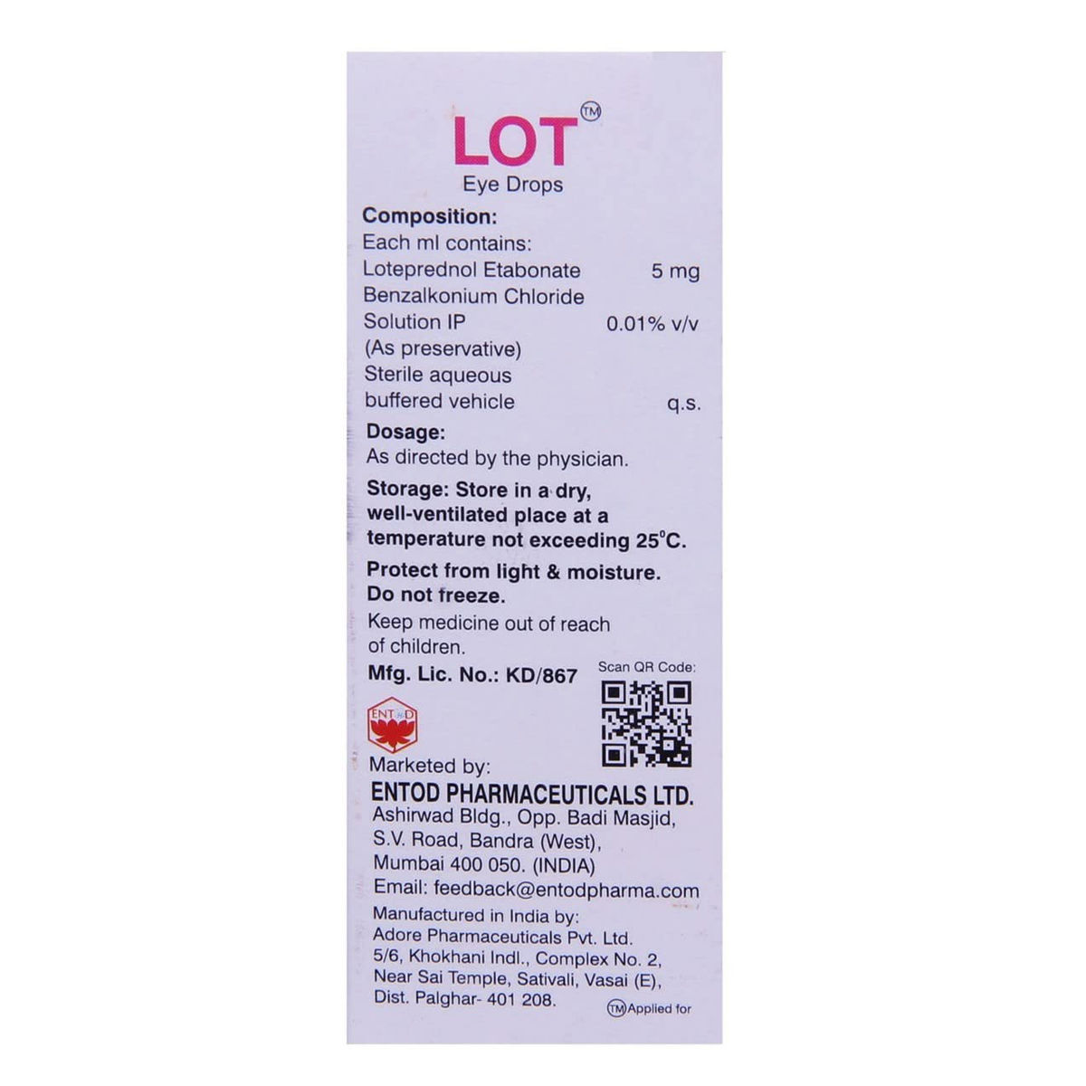 Lot 5 Eye Drop 5 ml Price, Uses, Side Effects, Composition - Apollo ...