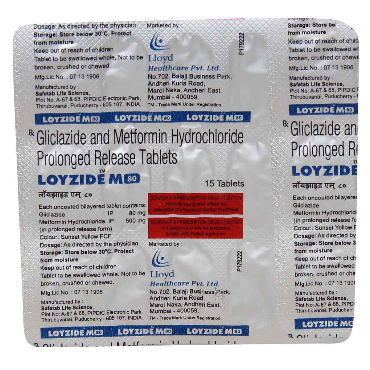 Loyzide M 80 Tablet 15's Price, Uses, Side Effects, Composition ...