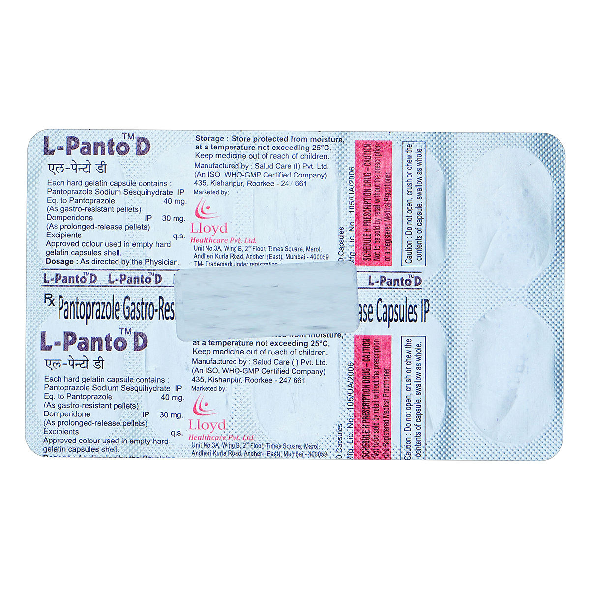 L-Panto D Capsule | Uses, Side Effects, Price | Apollo Pharmacy