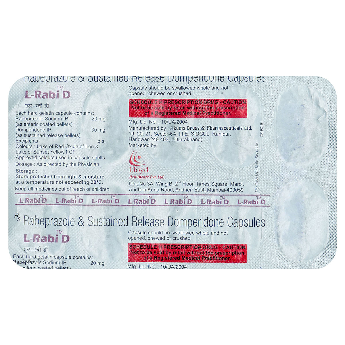 L-Rabi D Capsule | Uses, Side Effects, Price | Apollo Pharmacy