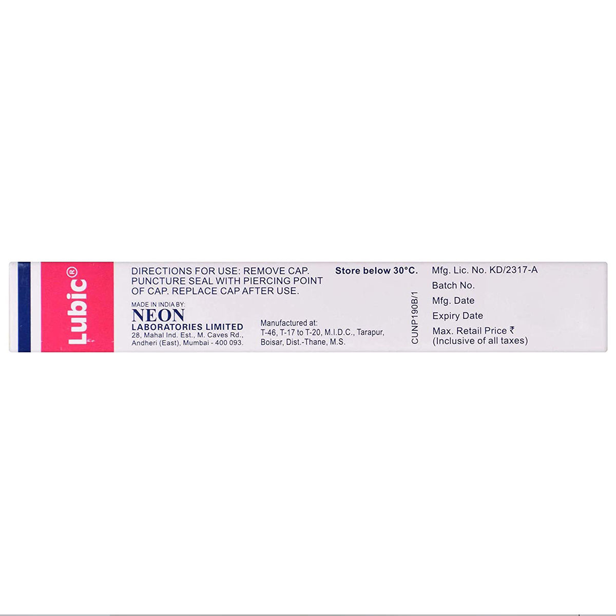 Lubic Jelly 20 gm Price, Uses, Side Effects, Composition - Apollo Pharmacy