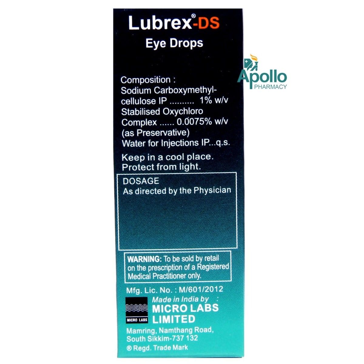 Lubrex DS Eye Drops | Uses, Side Effects, Price | Apollo Pharmacy