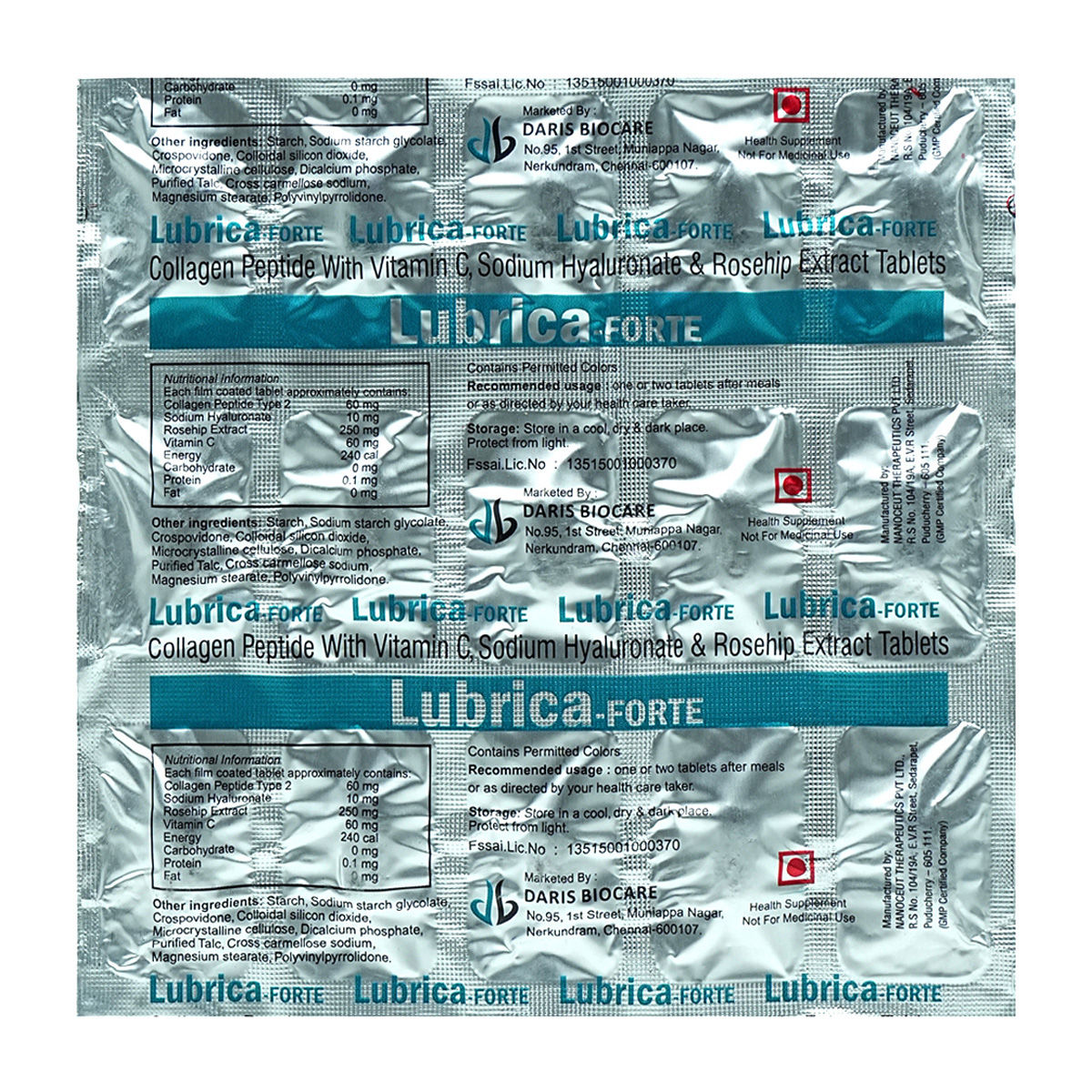 Lubrica-Forte Tablet | Uses, Side Effects, Price | Apollo Pharmacy