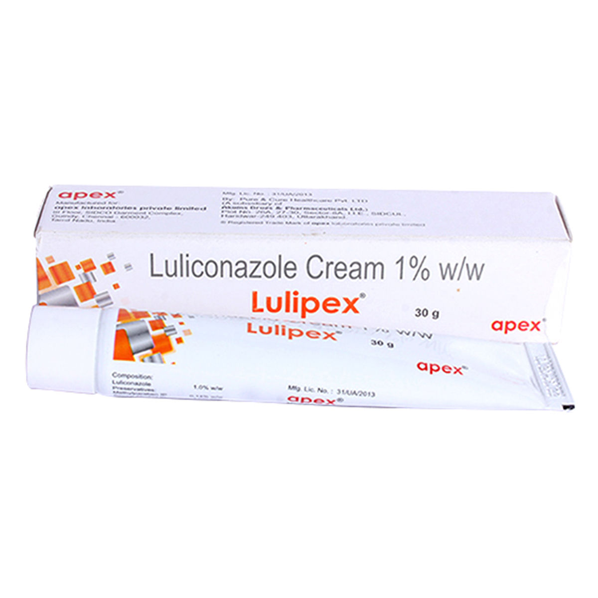 Lulipex 1%W/W Cream 30gm Price, Uses, Side Effects, Composition ...