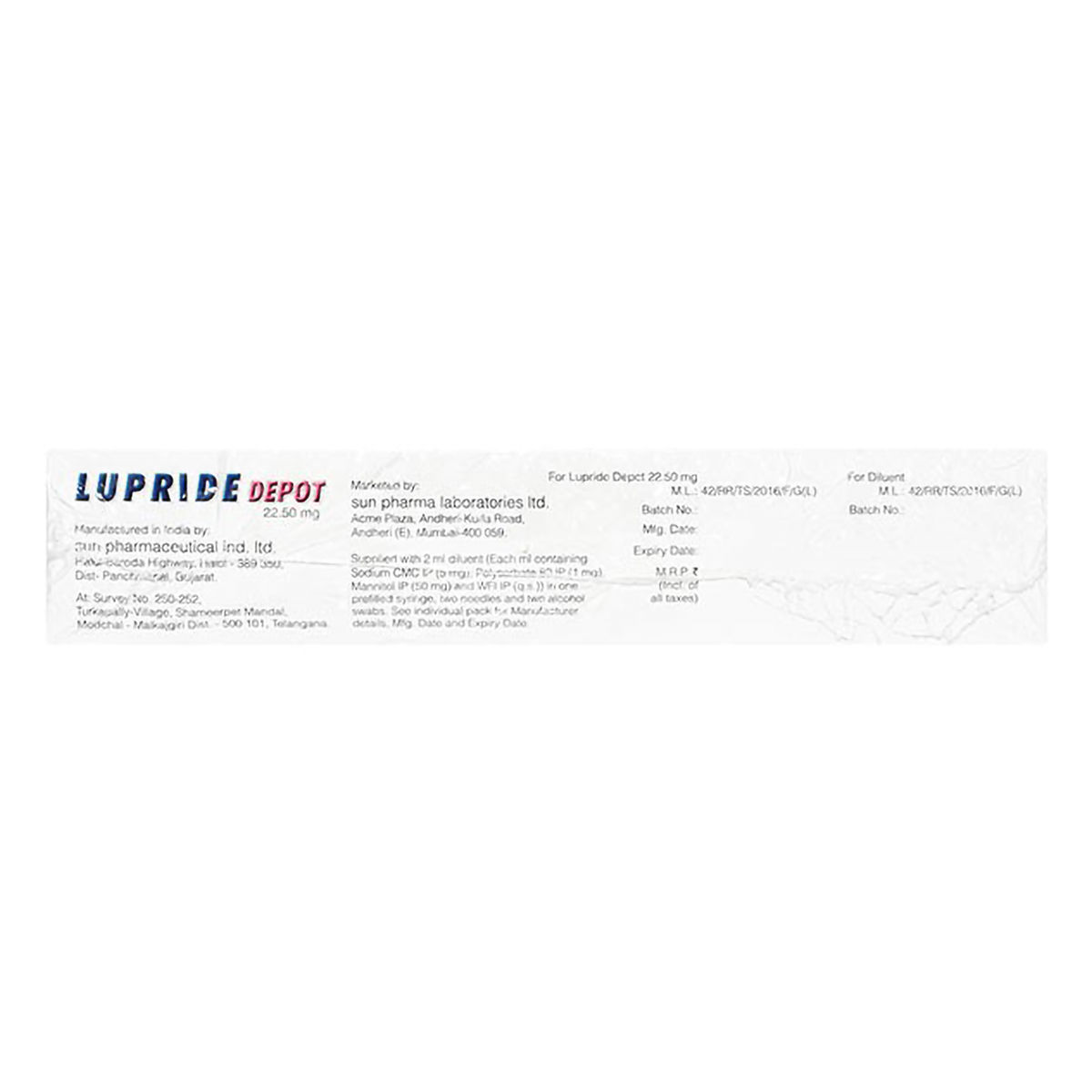Lupride Depot 22.5 mg Injection | Uses, Side Effects, Price | Apollo ...