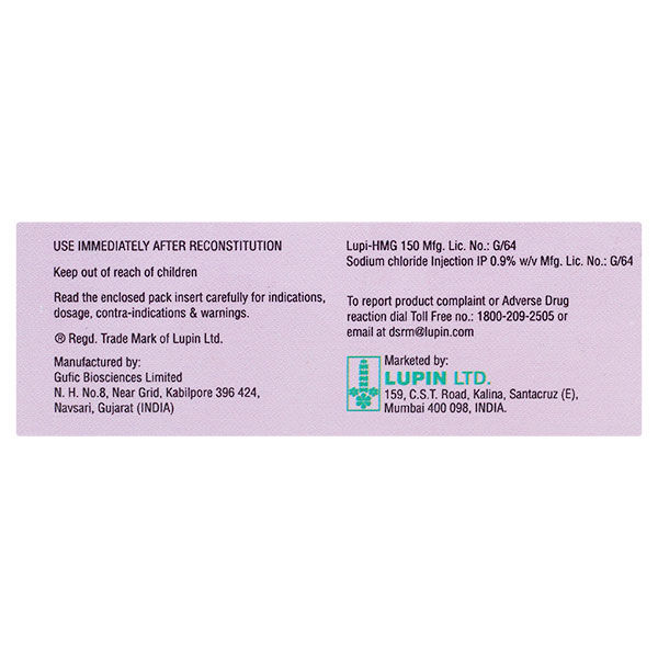 Lupi HMG 150mg Injection | Uses, Side Effects, Price | Apollo Pharmacy