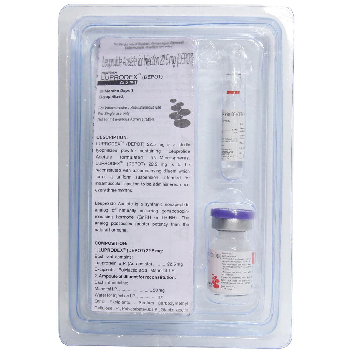 Luprodex 22.5 mg Injection | Uses, Side Effects, Price | Apollo Pharmacy