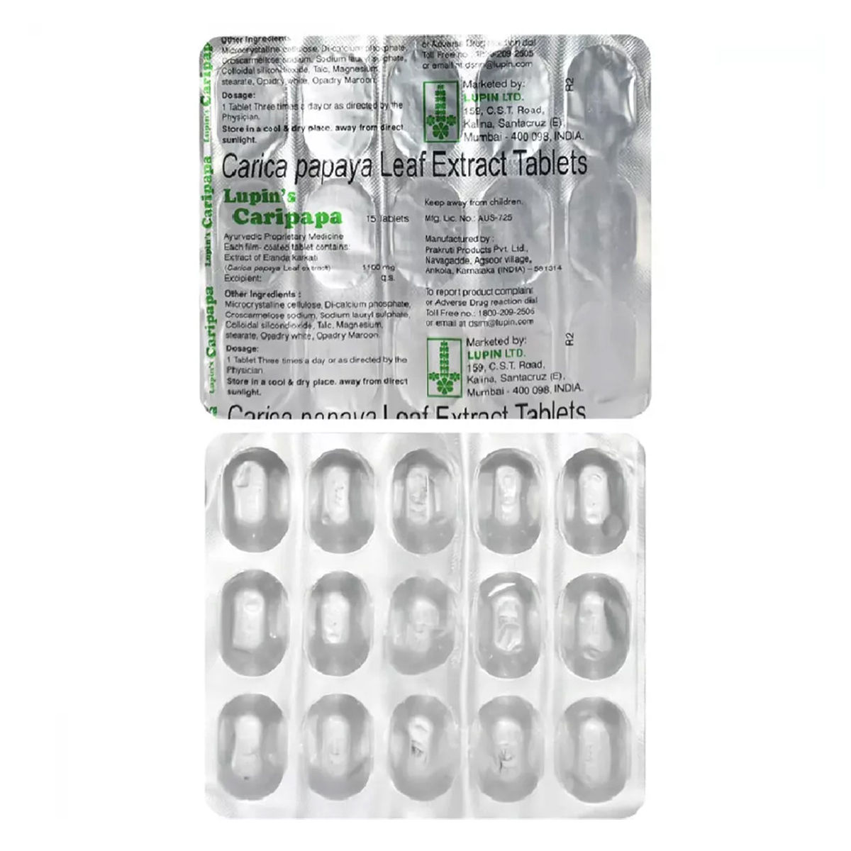 Caripapa, 15 Tablets Price, Uses, Side Effects, Composition - Apollo ...