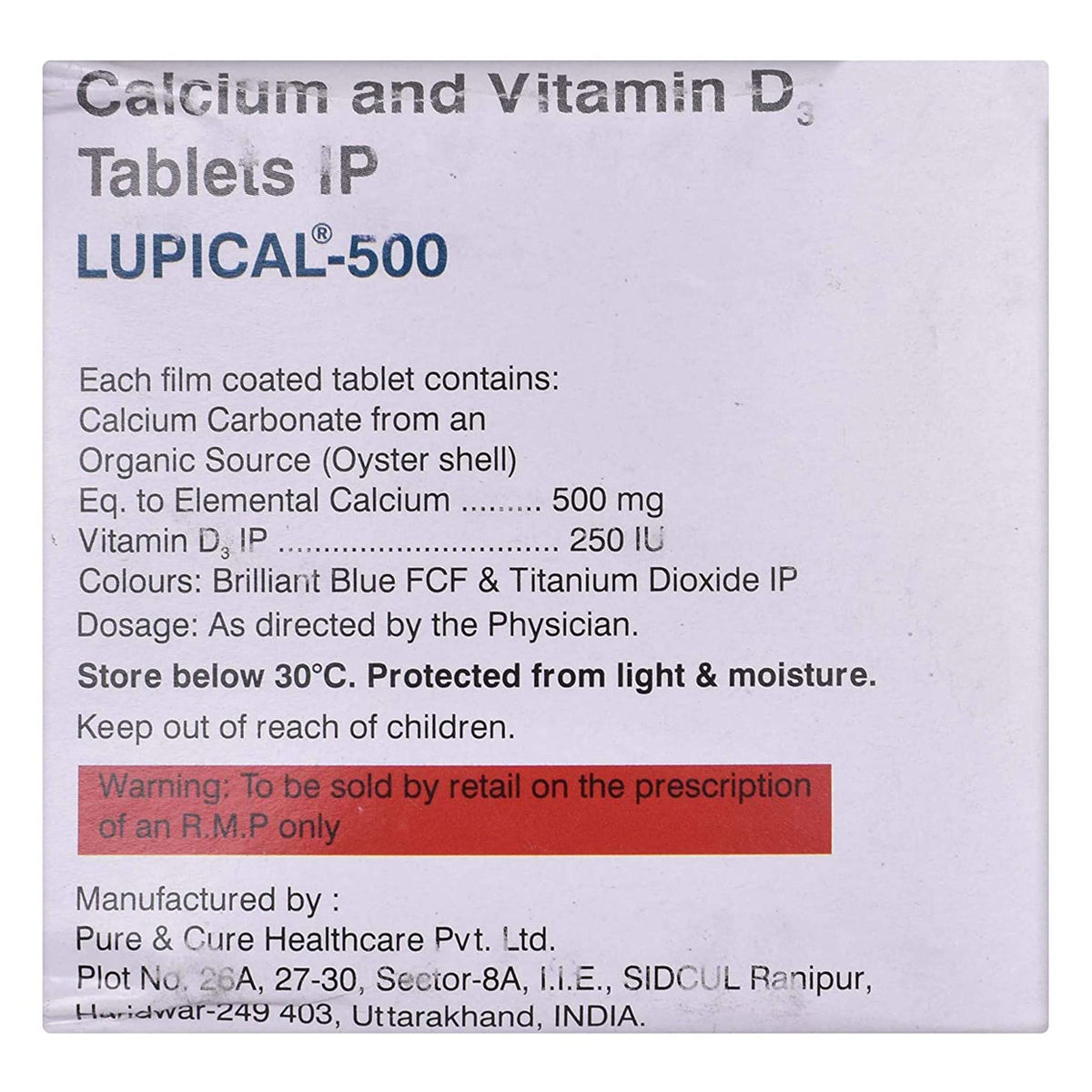 Lupical-500 Tablet 15's Price, Uses, Side Effects, Composition - Apollo ...
