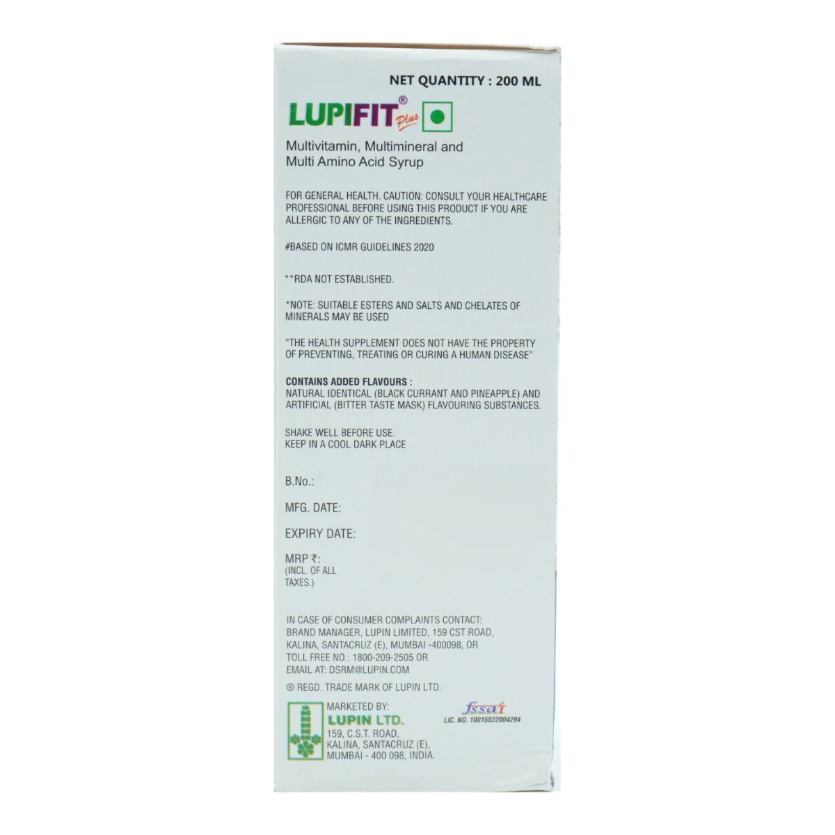 Lupifit Plus Syrup 200 ml Price, Uses, Side Effects, Composition ...