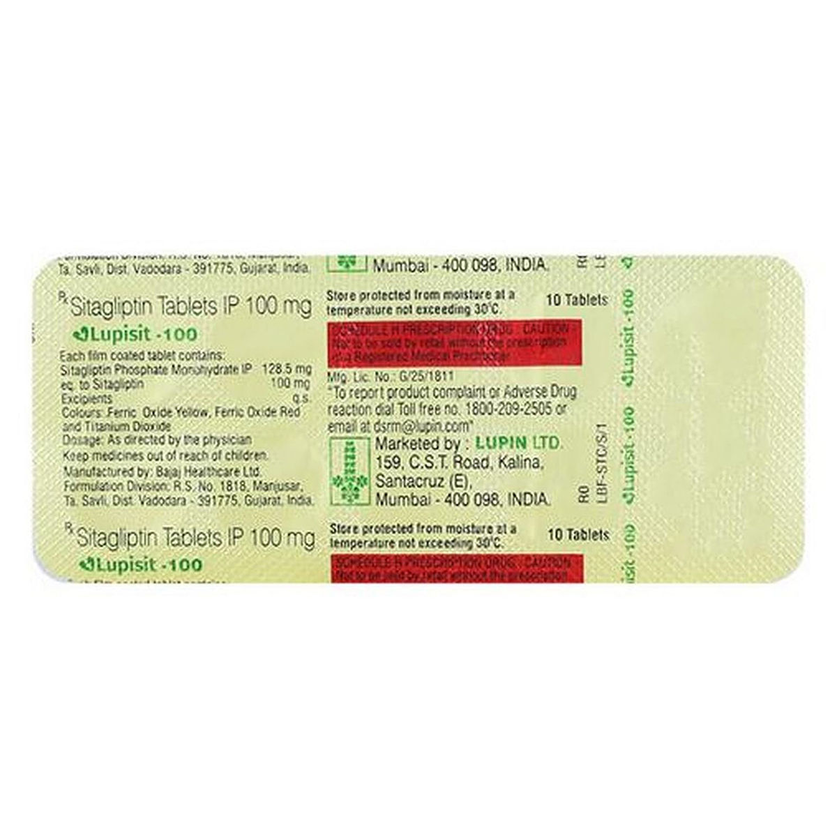 Lupisit-100 Tablet | Uses, Side Effects, Price | Apollo Pharmacy