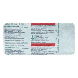 Lupisit D 50/5 mg Tablet | Uses, Side Effects, Price | Apollo Pharmacy