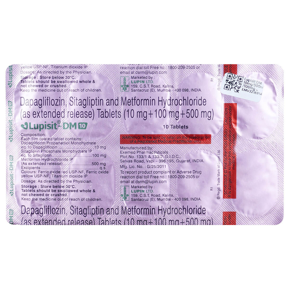 Lupisit-DM 10 Tablet | Uses, Side Effects, Price | Apollo Pharmacy