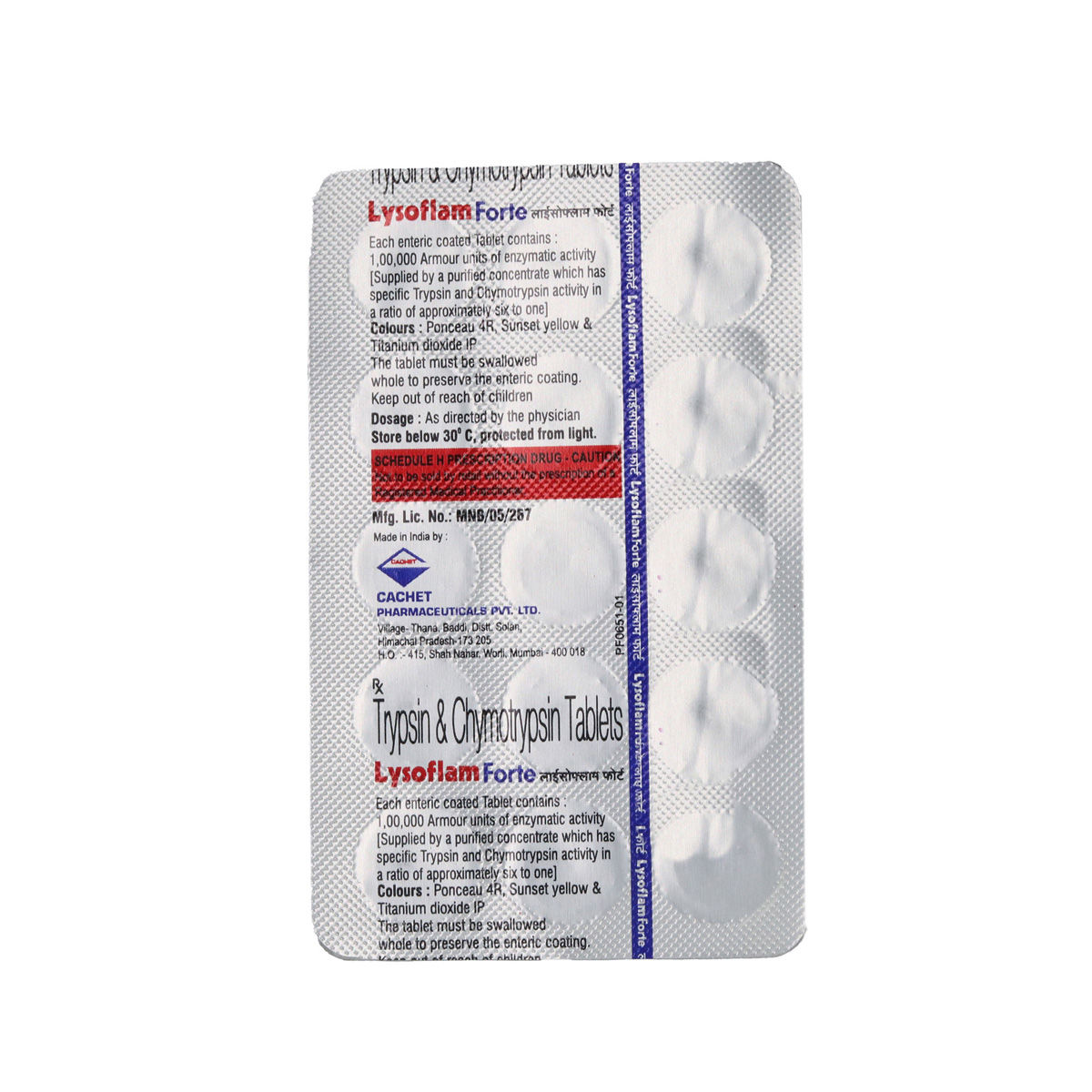 Lysoflam Forte Tablet 1's Price, Uses, Side Effects, Composition ...