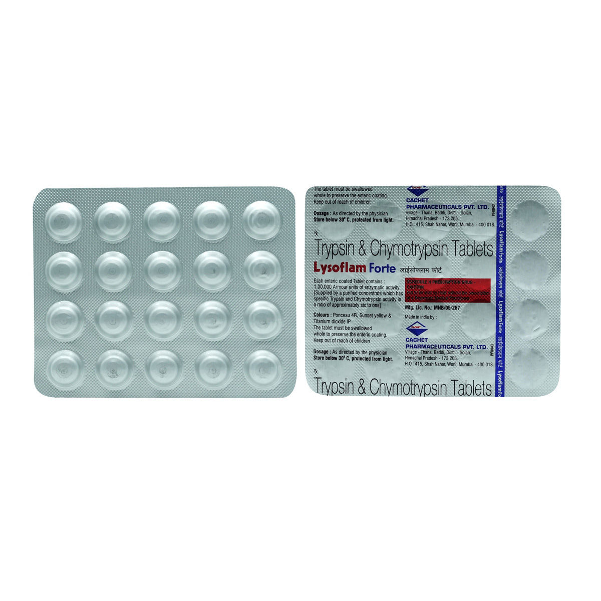 Lysoflam Forte 100000AU Tablet 20's Price, Uses, Side Effects ...