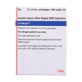 Lyumjev 100IU Cartridge 3 ml | Uses, Side Effects, Price | Apollo Pharmacy