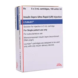 Lyumjev 100IU Cartridge 3 ml | Uses, Side Effects, Price | Apollo Pharmacy