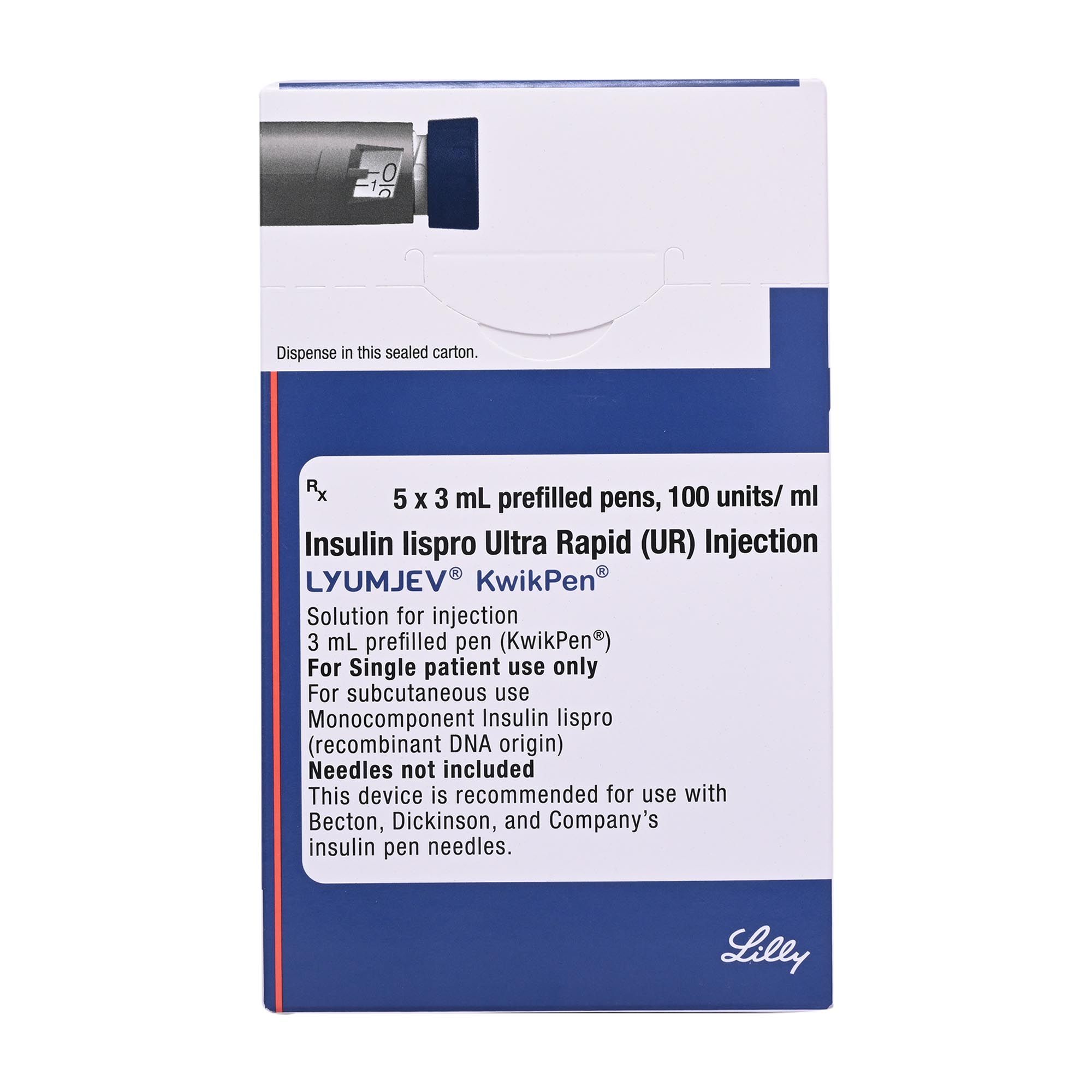 Lyumjev Kwikpen 100IU Prefilled Pen 3 ml | Uses, Side Effects, Price ...