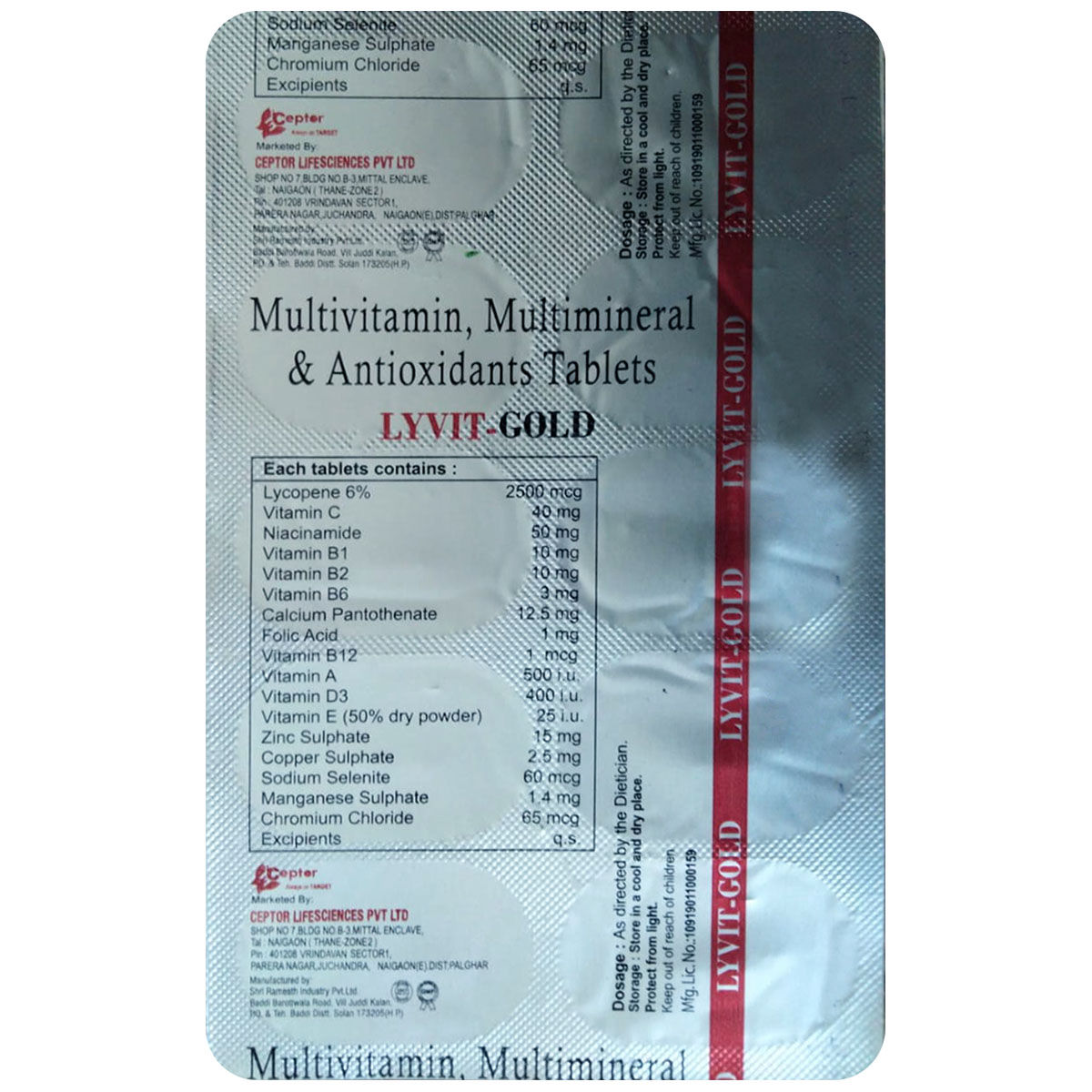 Lyvit-Gold Tablet | Uses, Side Effects, Price | Apollo Pharmacy