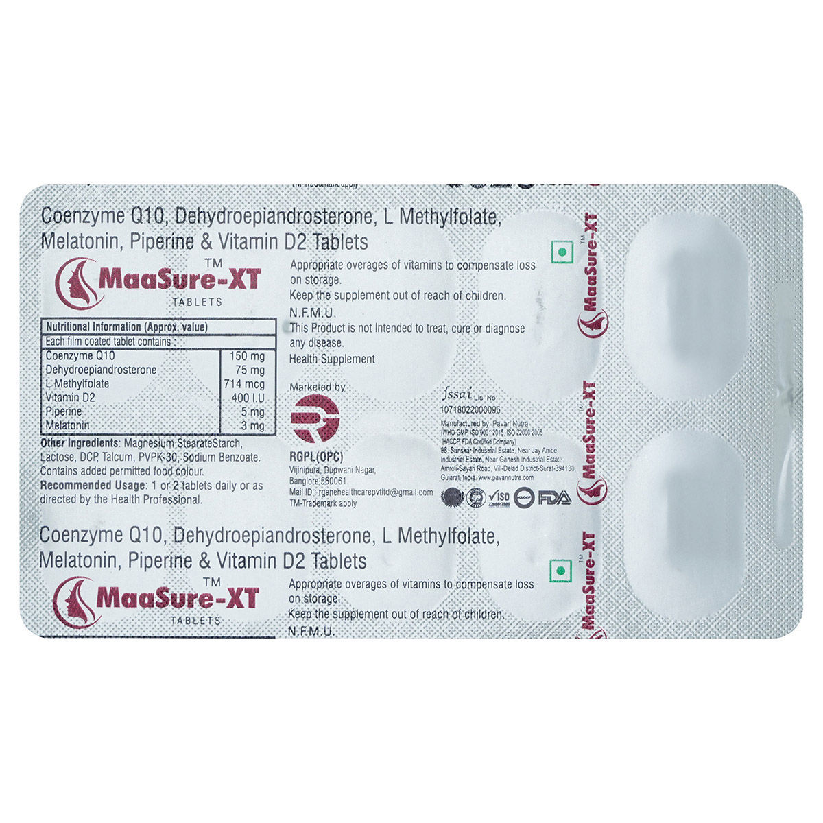 Maa Sure XT Tablet | Uses, Side Effects, Price | Apollo Pharmacy