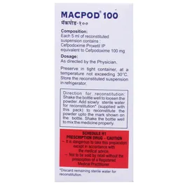 Macpod 100 Powder For Oral Suspension | Uses, Side Effects, Price ...