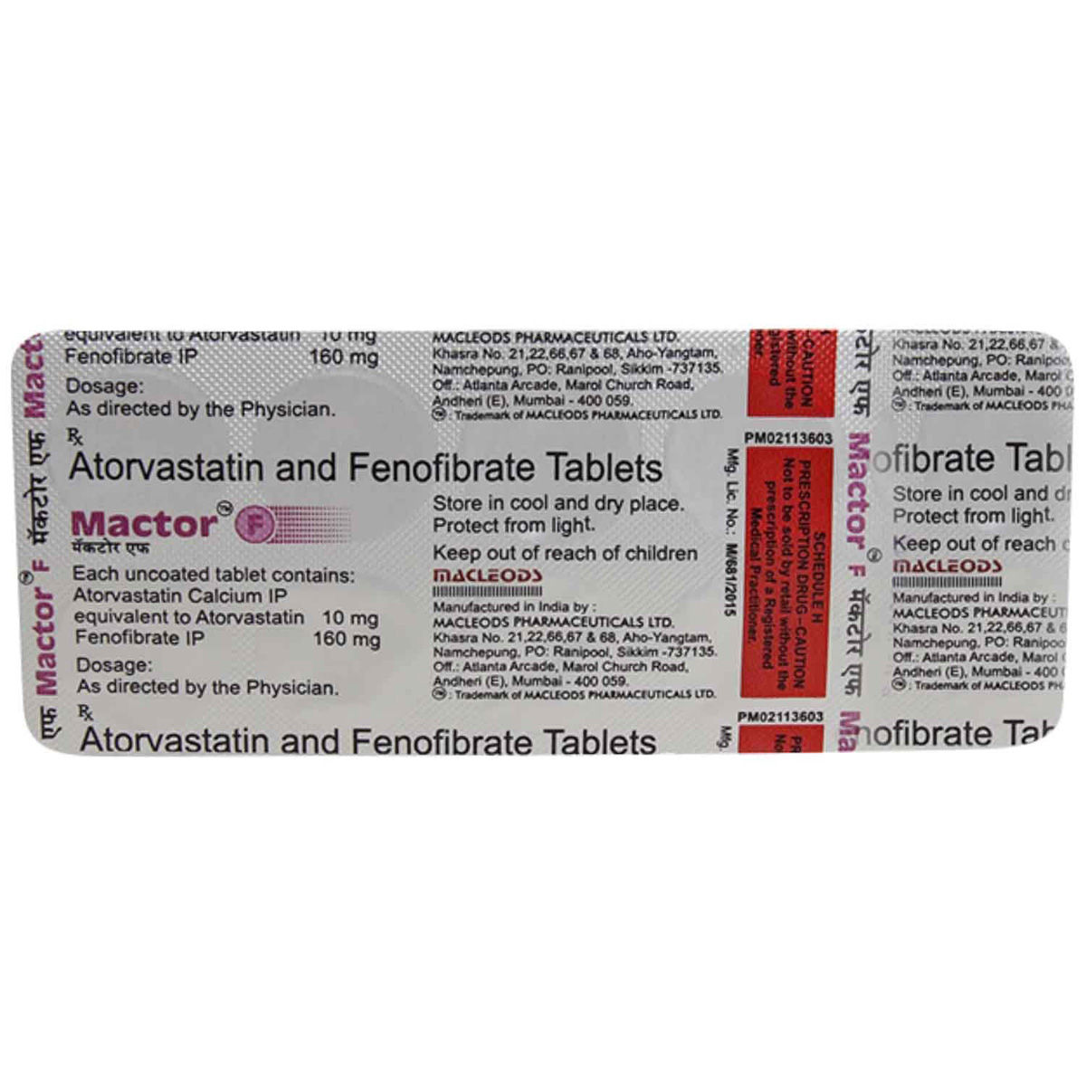 Mactor F Tablet 10's Price, Uses, Side Effects, Composition - Apollo ...