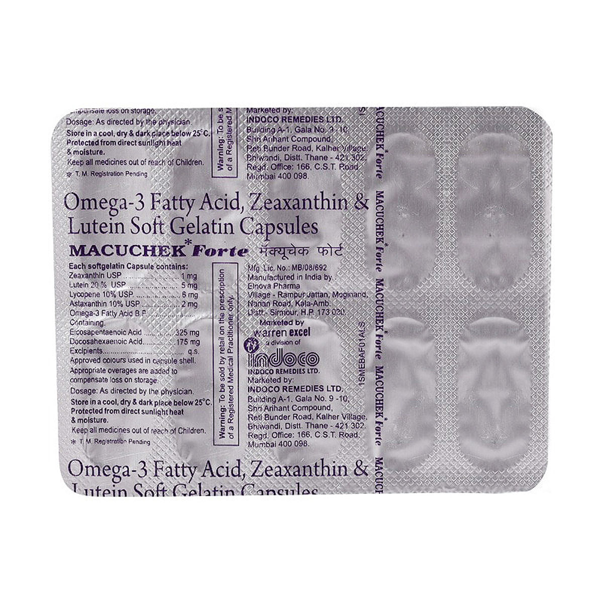 Macuchek Forte Capsule 10's Price, Uses, Side Effects, Composition ...