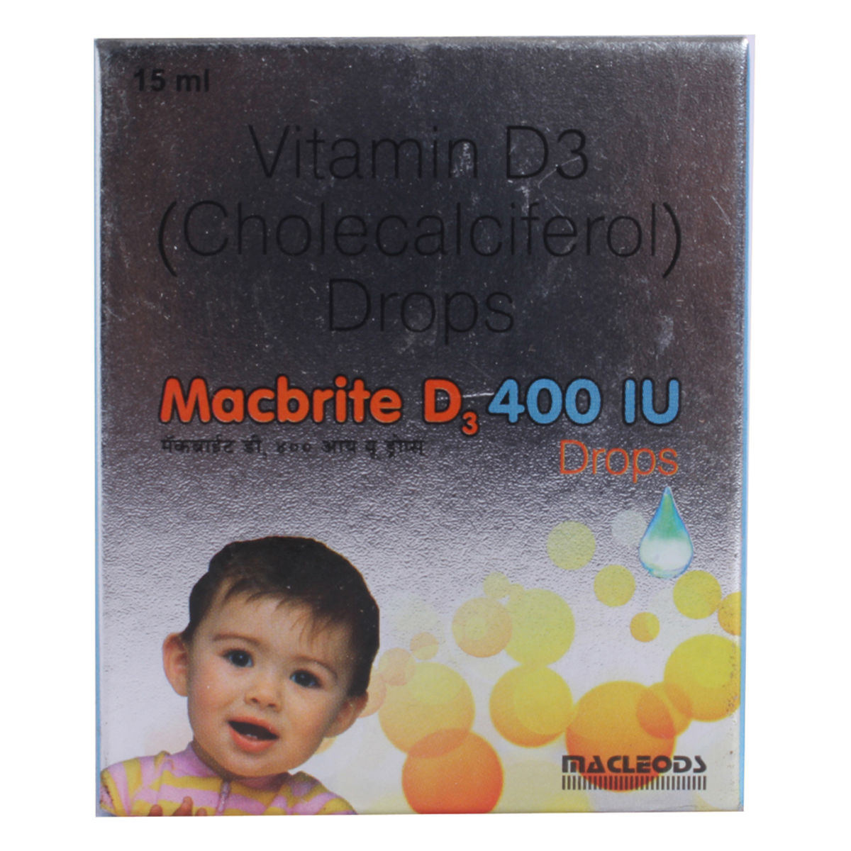 Macbrite D3 400IU Drops 15 ml Price, Uses, Side Effects, Composition - Apollo Pharmacy