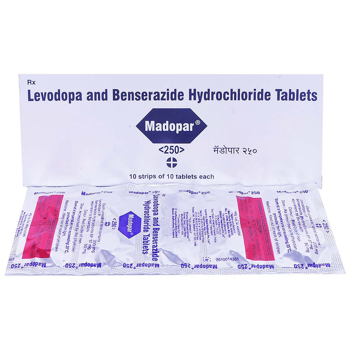Madopar 250 Tablet 10's Price, Uses, Side Effects, Composition - Apollo ...
