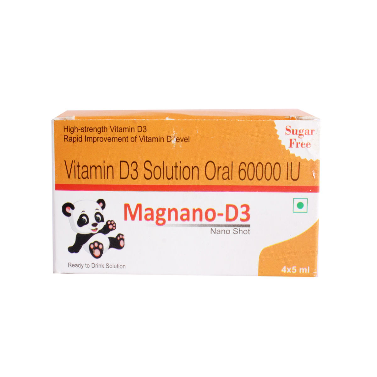 Magnano-D3 Nano Shot Sugar Free Oral Solution 4 x 5 ml | Uses, Side ...