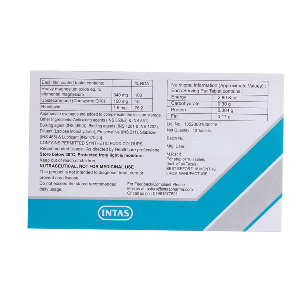 Magrium Tablet 10's Price, Uses, Side Effects, Composition - Apollo ...