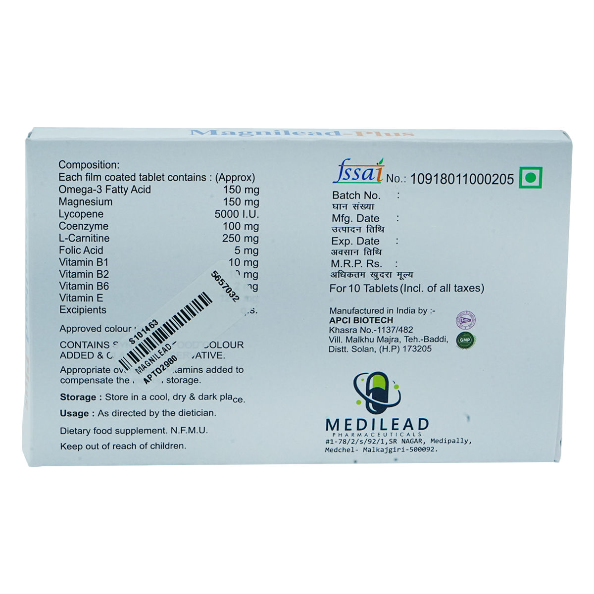 Magnilead-Plus Tablet 10's Price, Uses, Side Effects, Composition ...