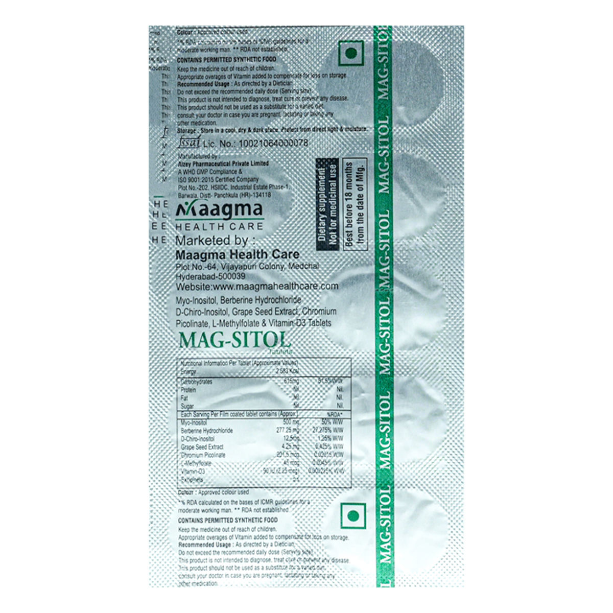 Mag-Sitol Tablet | Uses, Side Effects, Price | Apollo Pharmacy