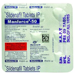 Manforce 50 Tablet | Uses, Side Effects, Price | Apollo Pharmacy