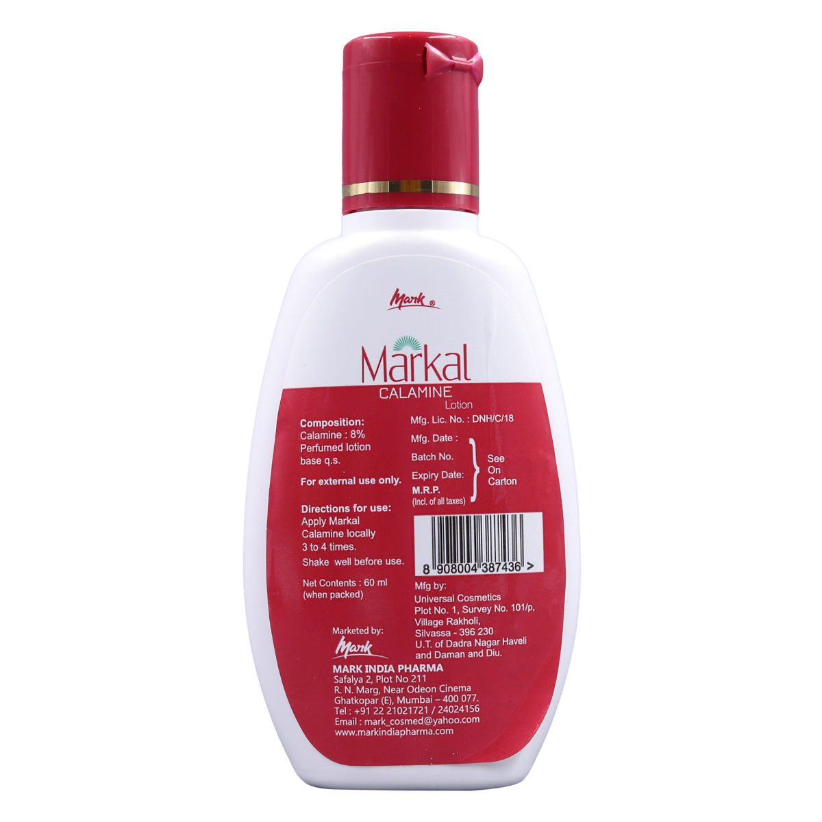 Markal Calamine 60 Ml Lotion Price, Uses, Side Effects, Composition ...