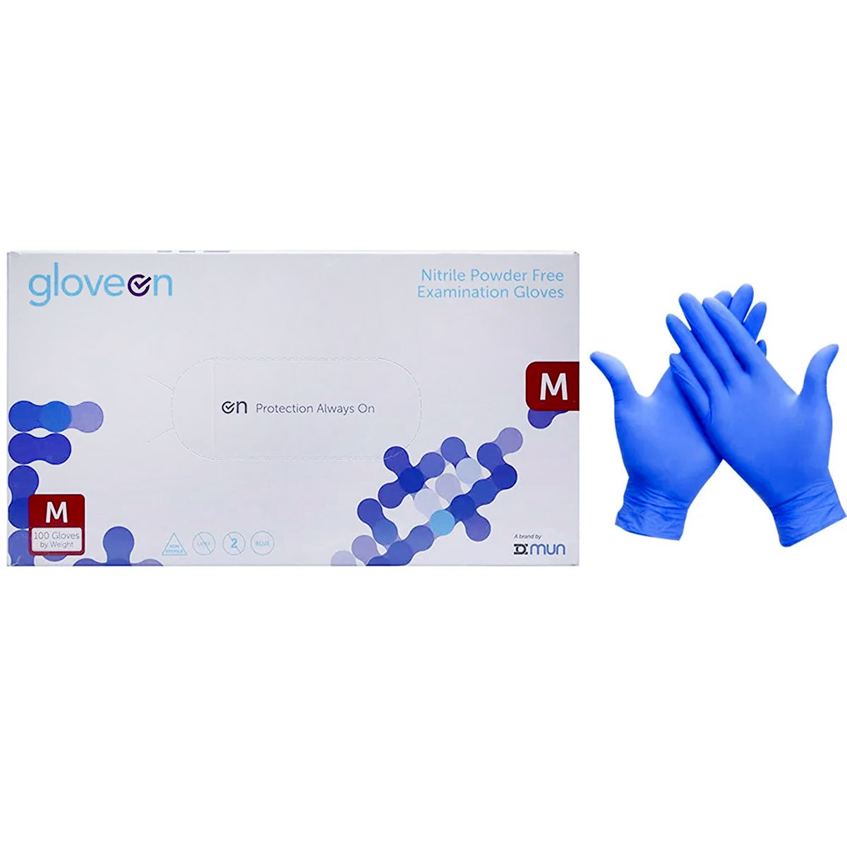 Matig Nitrle Powder Free Gloves Medium, 100 Count | Uses, Side Effects ...